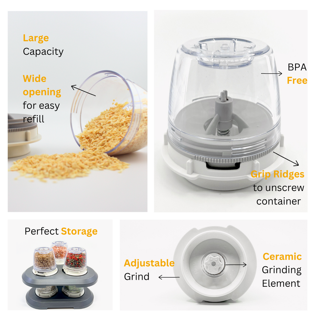 Finapod PRO Plus for Everyday and Oily Spices | FinaMill