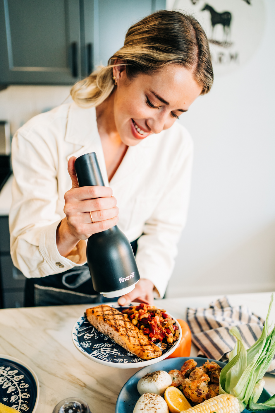 FinaMill Rechargeable – Pepper Mill & Spice Grinder in One. 1 Mill 2 P