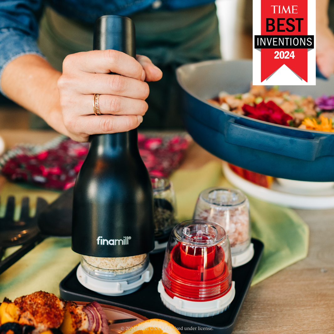 FinaMill Rechargeable – Pepper Mill & Spice Grinder in One. 1 Mill 2 P